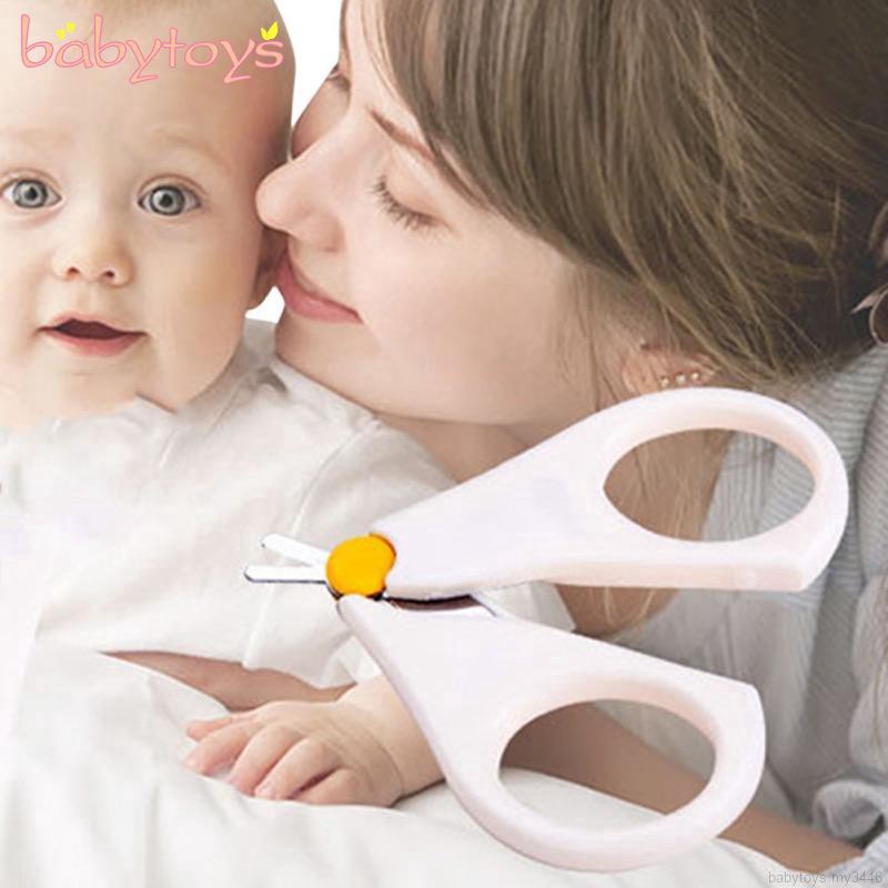 Baby Nail Scissors Safety Finger Trimmer Scissors Kids Nail Cutters ...