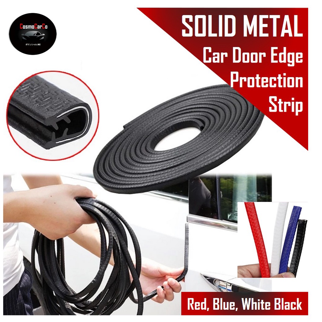 🔥SG SELLER🔥 Car Door Edge Protector 5M 10M STEEL U Shape Door Edge Trim ...