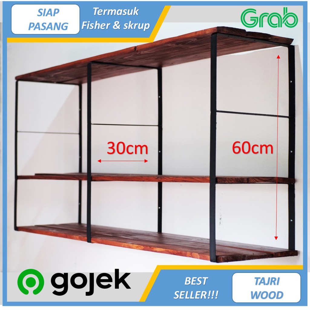 TIG Multi-purpose iron and wood wide stacking rack / multi-purpose wall ...