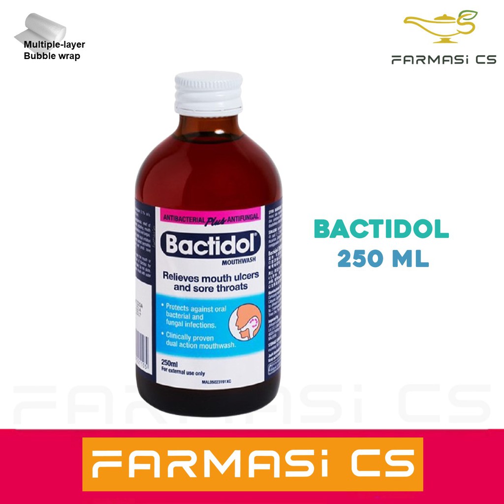 Bactidol Mouthwash Antibacterial plus Antifungal 250ml EXP:05/2025 ...