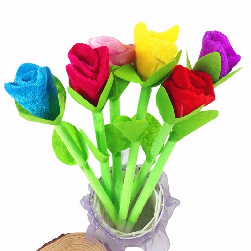 [SG Seller] Rose Pen Teacher’s Day gift Decoration Flowers Ballpoint ...