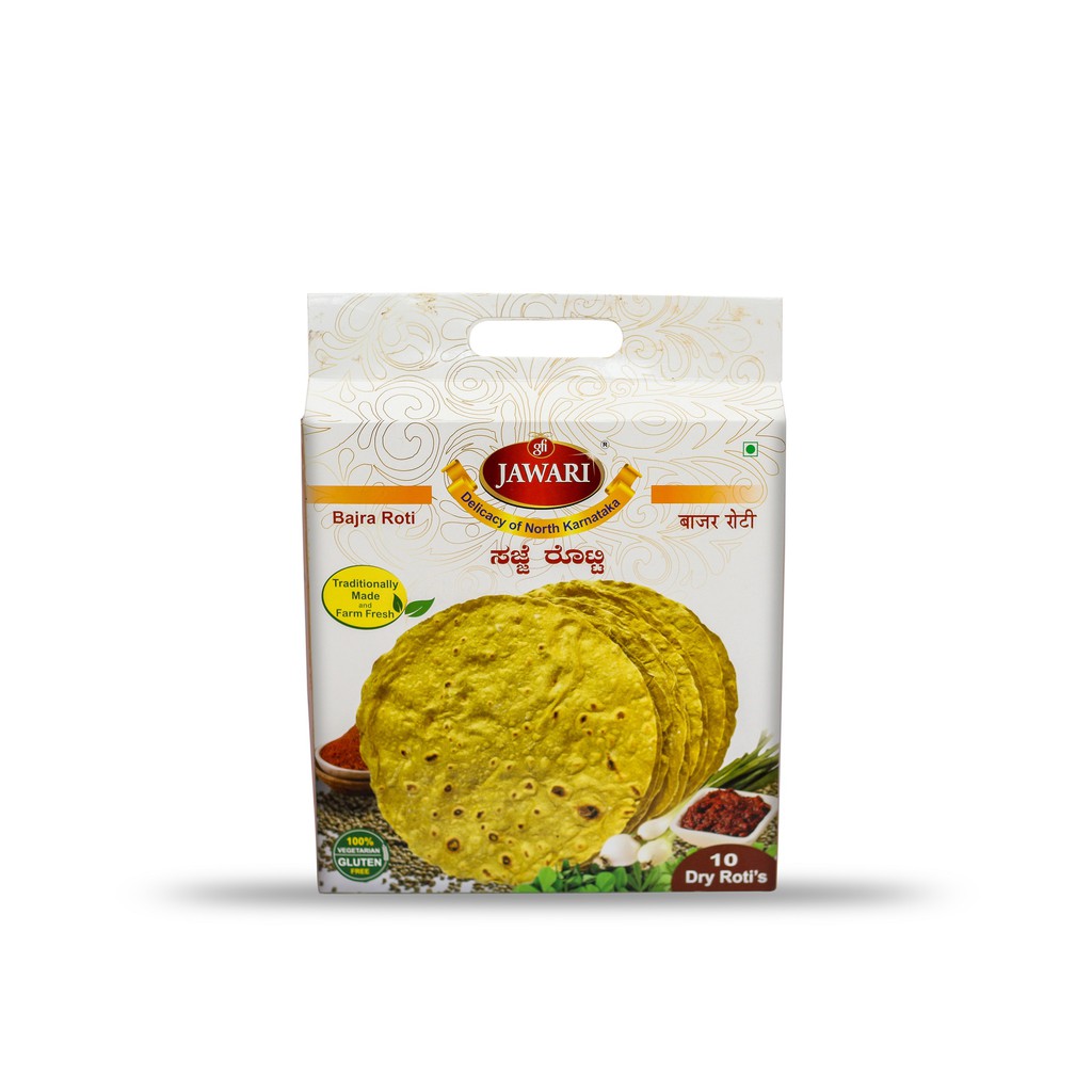 2 Packets Healthy Indian Instant Crisp Millet Roti (1 pkt Jowar and/or ...