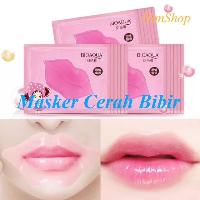 Bioaqua Lip Mask Collagen Mask Lip Mask Gel Collagen Restore Natural ...