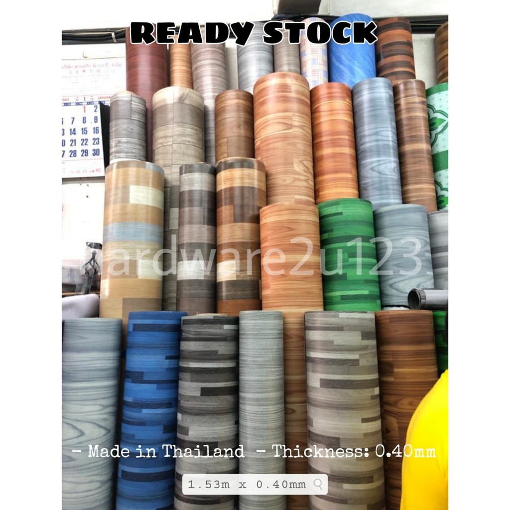 Tikar Getah 1 Meter 5 Kaki Tebal 0.40mm Buatan PVC Vinyl Carpet ...