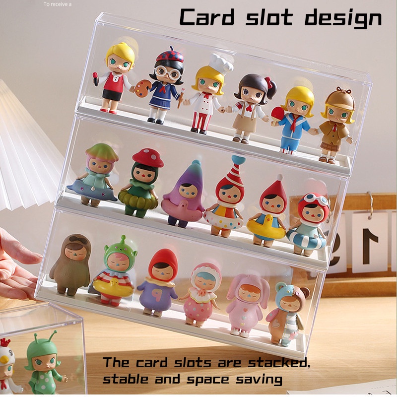 Display Cabinet Transparent Box Stackable Lego Popmart Molly Display ...