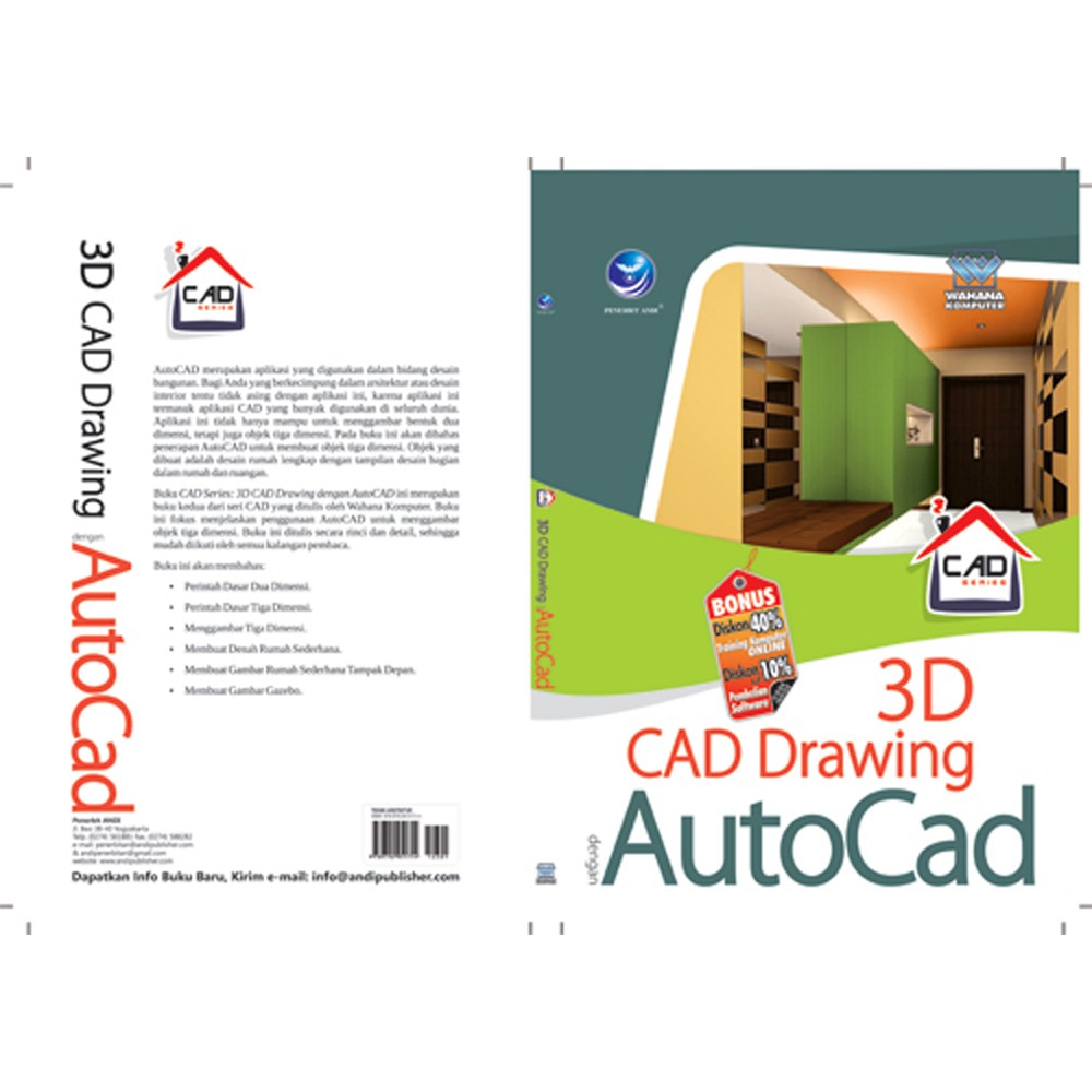 CAD Series Computer Book: 3D CAD Drawing with AutoCad | Shopee Singapore