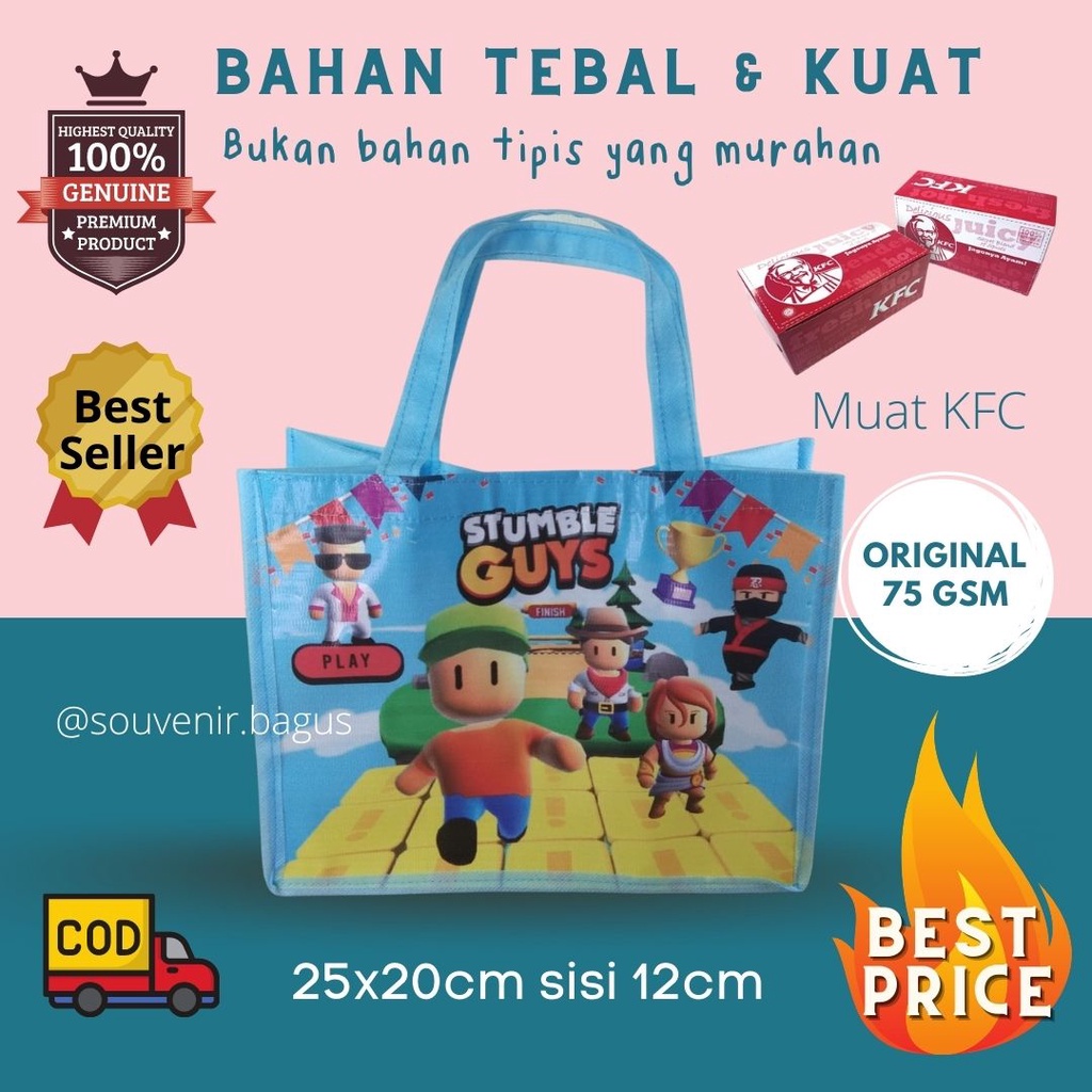 Stumble guys game Birthday Bag android Goodie Bag Souvenir Stumble guys ...