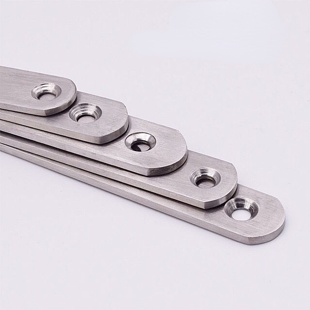 Stainless Steel Straight Bar Iron Strip with Hole Fixed Iron Piece ...