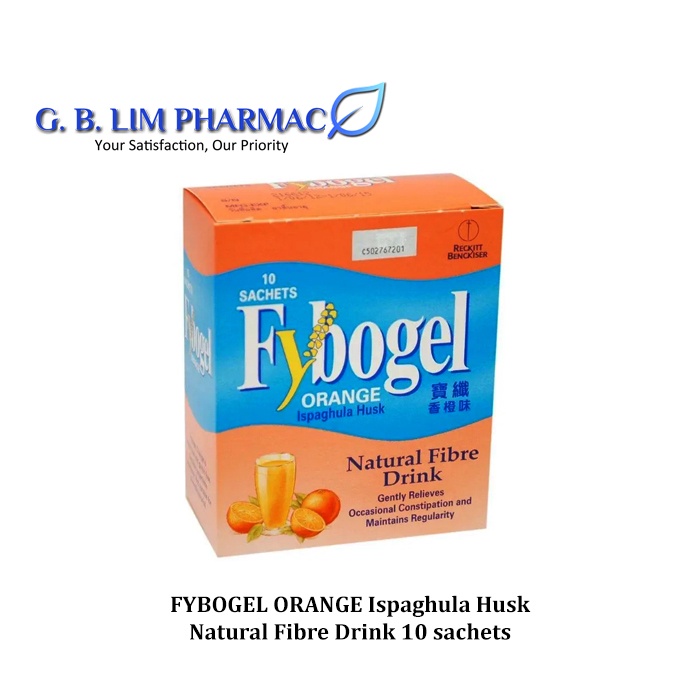 FYBOGEL Ispaghula Husk Natural Fibre Drink 10 sachets One Box (EXP: 01 ...