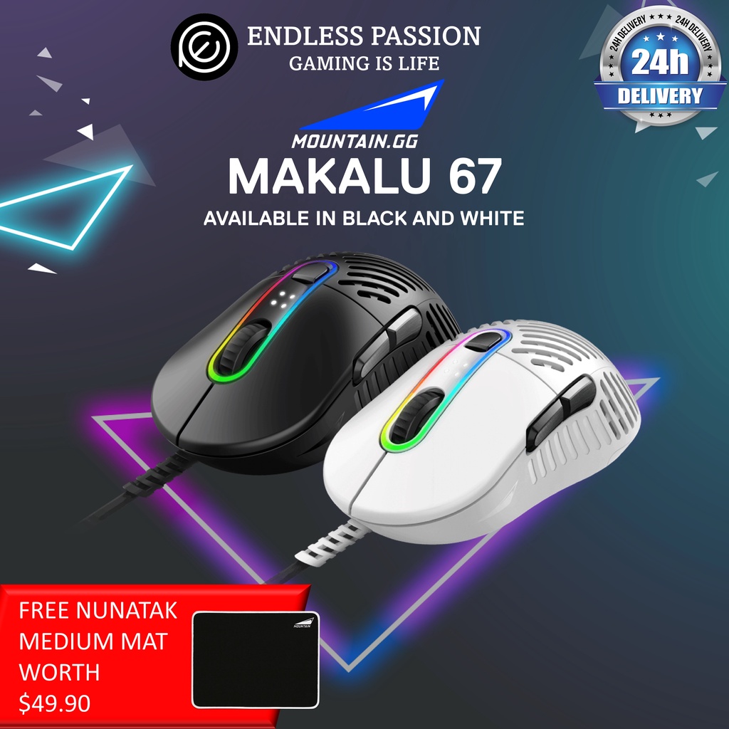 Mountain Makalu 67 RGB Gaming Mouse | Shopee Singapore