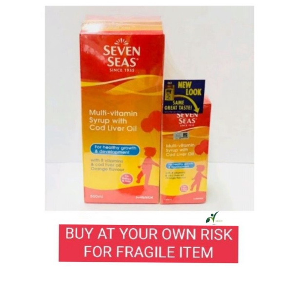 Seven Seas Multi-Vitamin Syrup with Liver Oil .500ml/500+100ml | Shopee ...