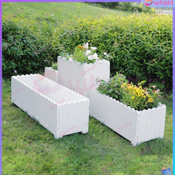 Rectangular PVC Flower Box Outdoor Courtyard Partition Slot Large Size ...