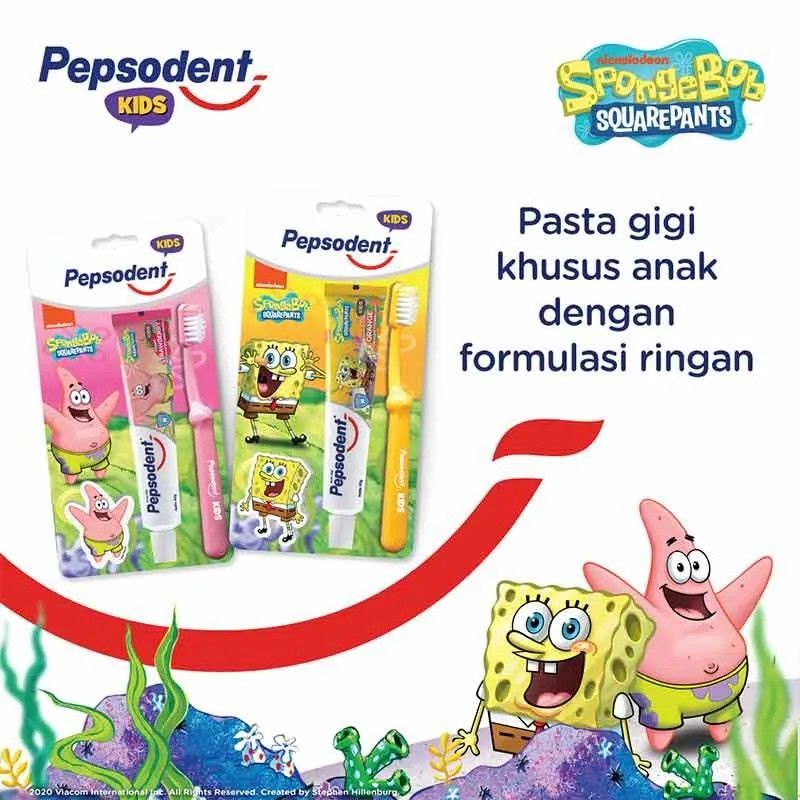 PEPSODENT Children's Toothbrush + Toothpaste Package Strawberry 50gr ...