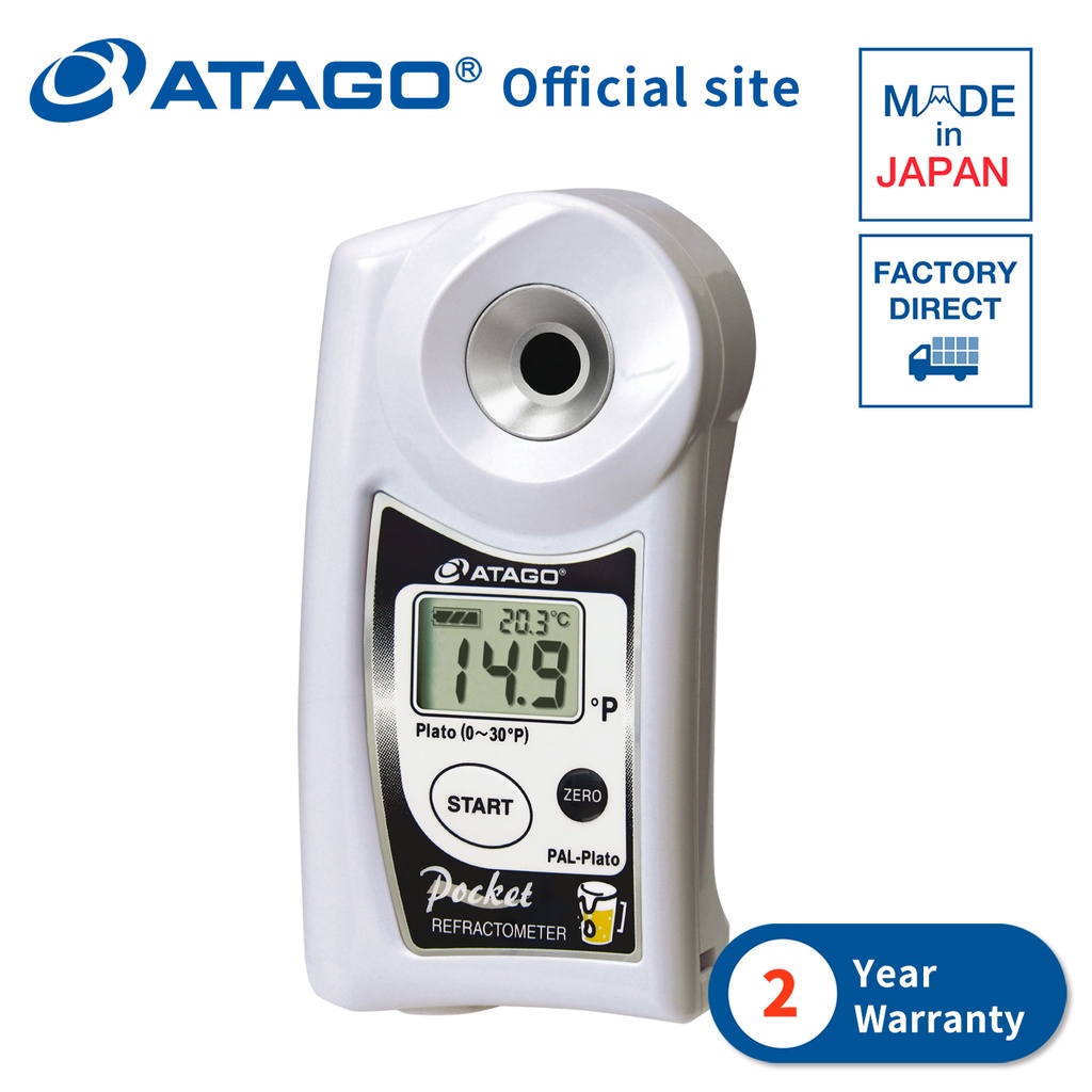 ATAGO Digital Hand-held "Pocket" Refractometer PAL-Plato | Shopee Singapore