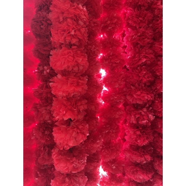 Artificial Marigold Garland (malai) (5 pieces) In 1 Packet for wedding ...