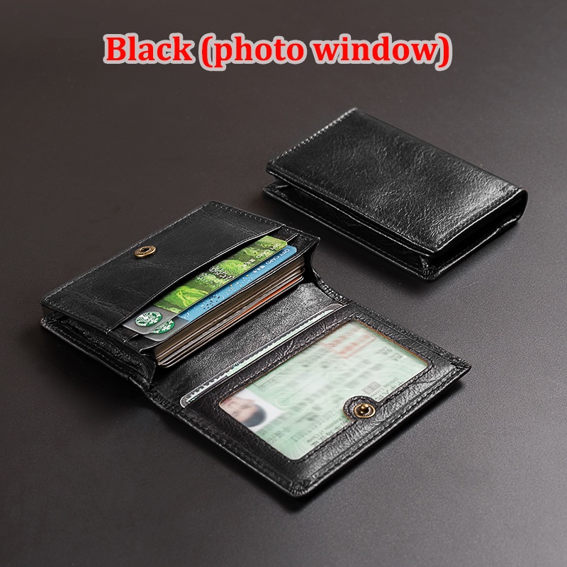 Luxury Genuine Leather Cowhide Card Holder RFID Blocking Purse Men and ...