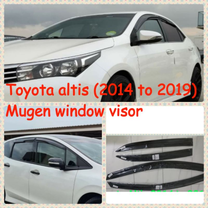 👉 SG Seller. Toyota Altis 2014--2019 Mugen Window Visor@Fast delivery ...