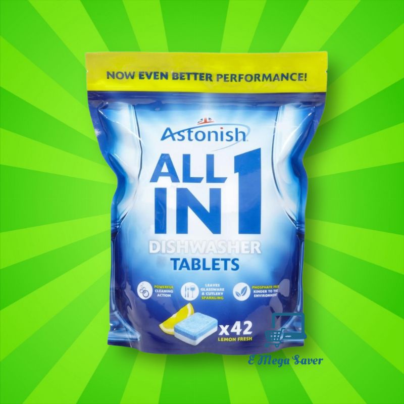 Astonish All in 1 Powerful Cleaning Dishwasher Tablets (42tablets ...