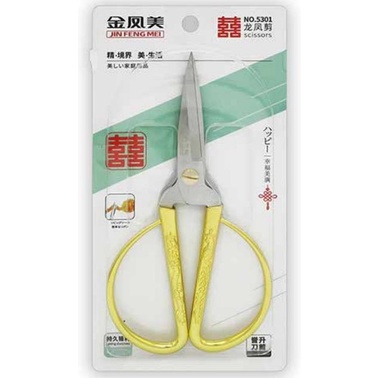 JIN FENG MEI-GOLDEN DRAGON&PHOENIX STAINLESS STEEL SCISSOR FOR WEDDING ...