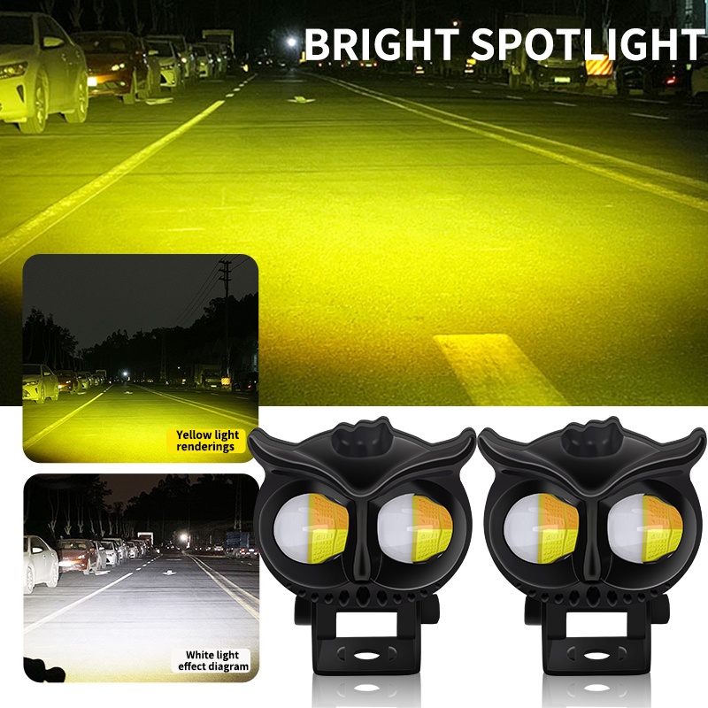 Motorcycle LED Light Mini Driving Light Motorcycle Spotlight Spot Light ...