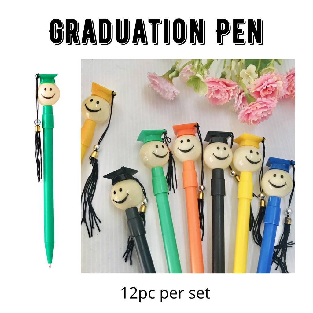 [SG Stock] Graduation Pen Motar Board Cap Ball Point Pen Ink Party ...
