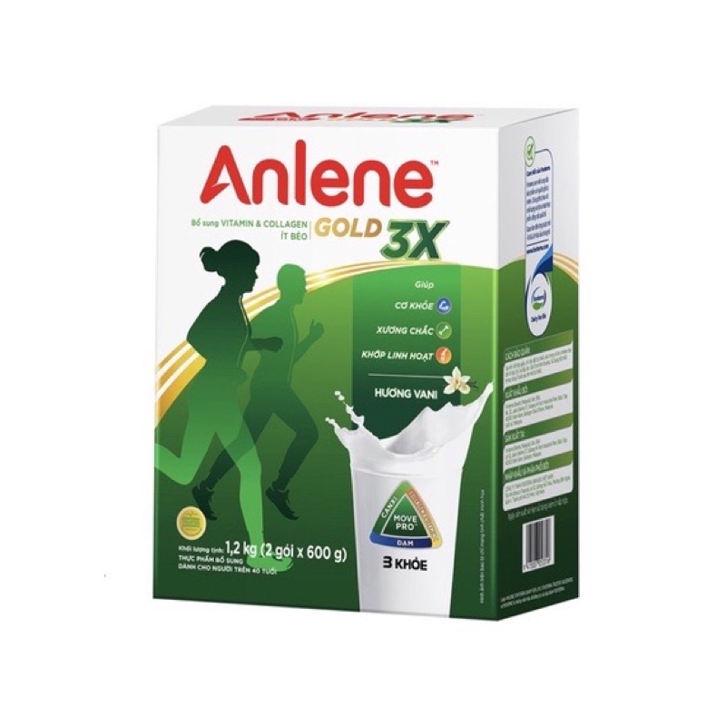 Anlene Milk Vanilla Flavor Anlene Gold Milk Over 40 Years Old 1,2kg ...
