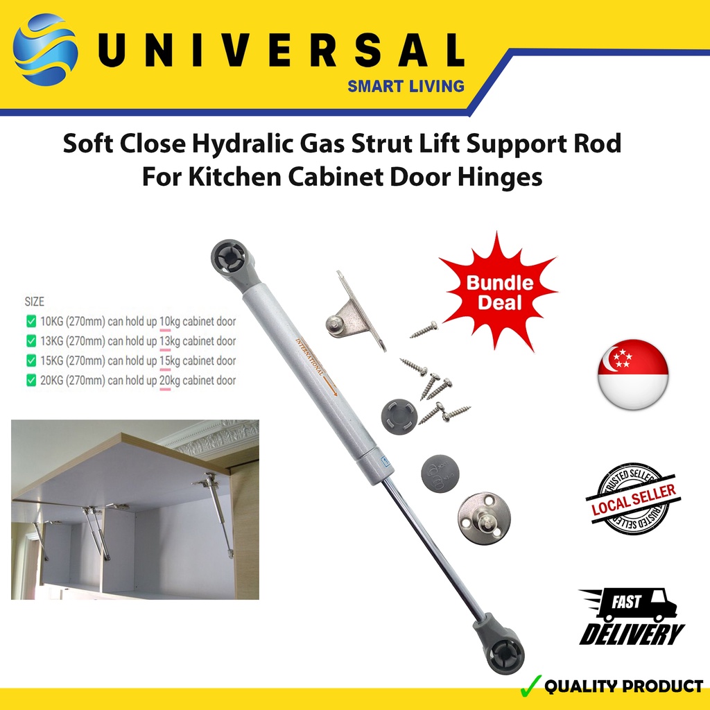 [SG SHOP SELLER] Soft Close Hydralic Gas Strut Lift Support Rod For ...