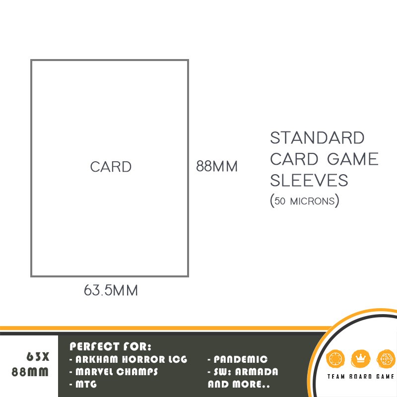 TBG Card Game Size Card Sleeves (63.5x88mm) | Shopee Singapore