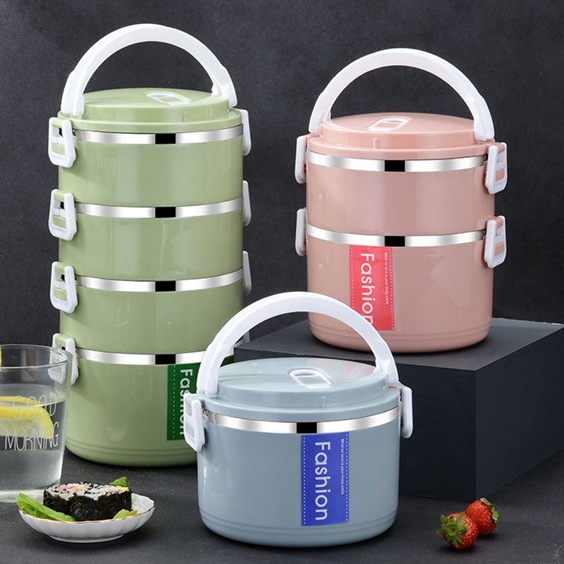 Stainless Steel Lunchbox/Tingkat/Food Container 2/3/4 Tiers Heightening ...