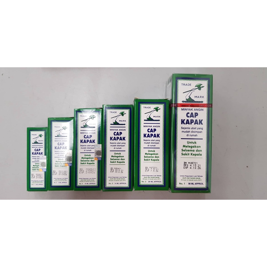AXE BRAND MEDICATED OIL/MINYAK ANGIN CAP KAPAK 3ML/5ML/10ML/14ML/28ML ...