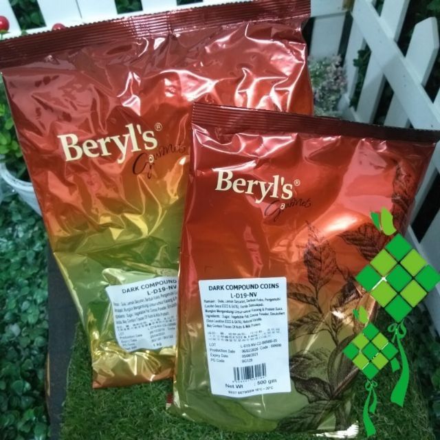 BERYL'S COKLAT MASAKAN COIN 1KG (MILK / DARK CHOCOLATE) | Shopee Singapore