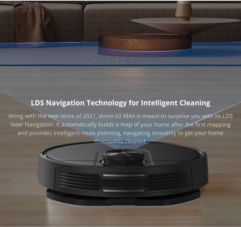 Viomi V2 Max LDS Robot Vacuum Mop Cleaner | Shopee Singapore