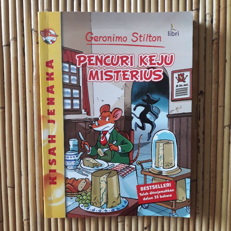 GERONIMO STILTON Mysterious Cheese Thief Joke Story Children's Novel ...