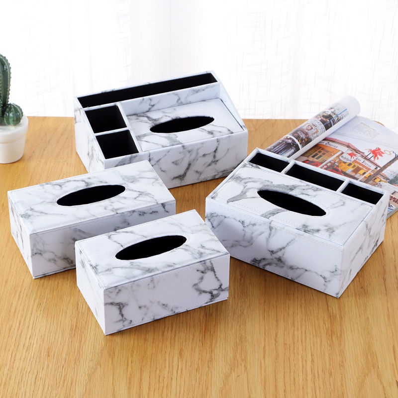Dormitory household multifunctional tissue box remote control storage ...