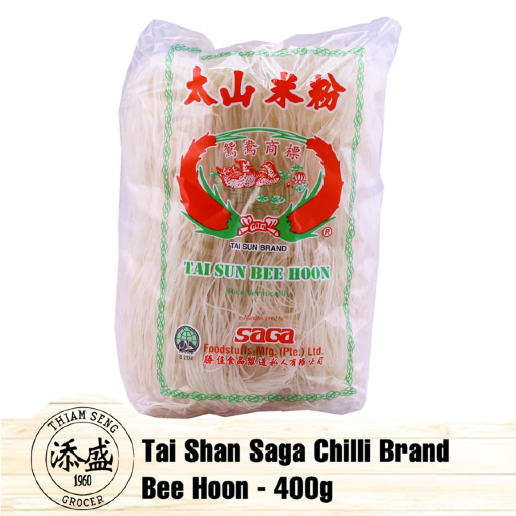 Tai Shan Saga Bee Hoon 400g 太山米粉 Tai Sun Bee Hoon [Local Seller! Fast ...