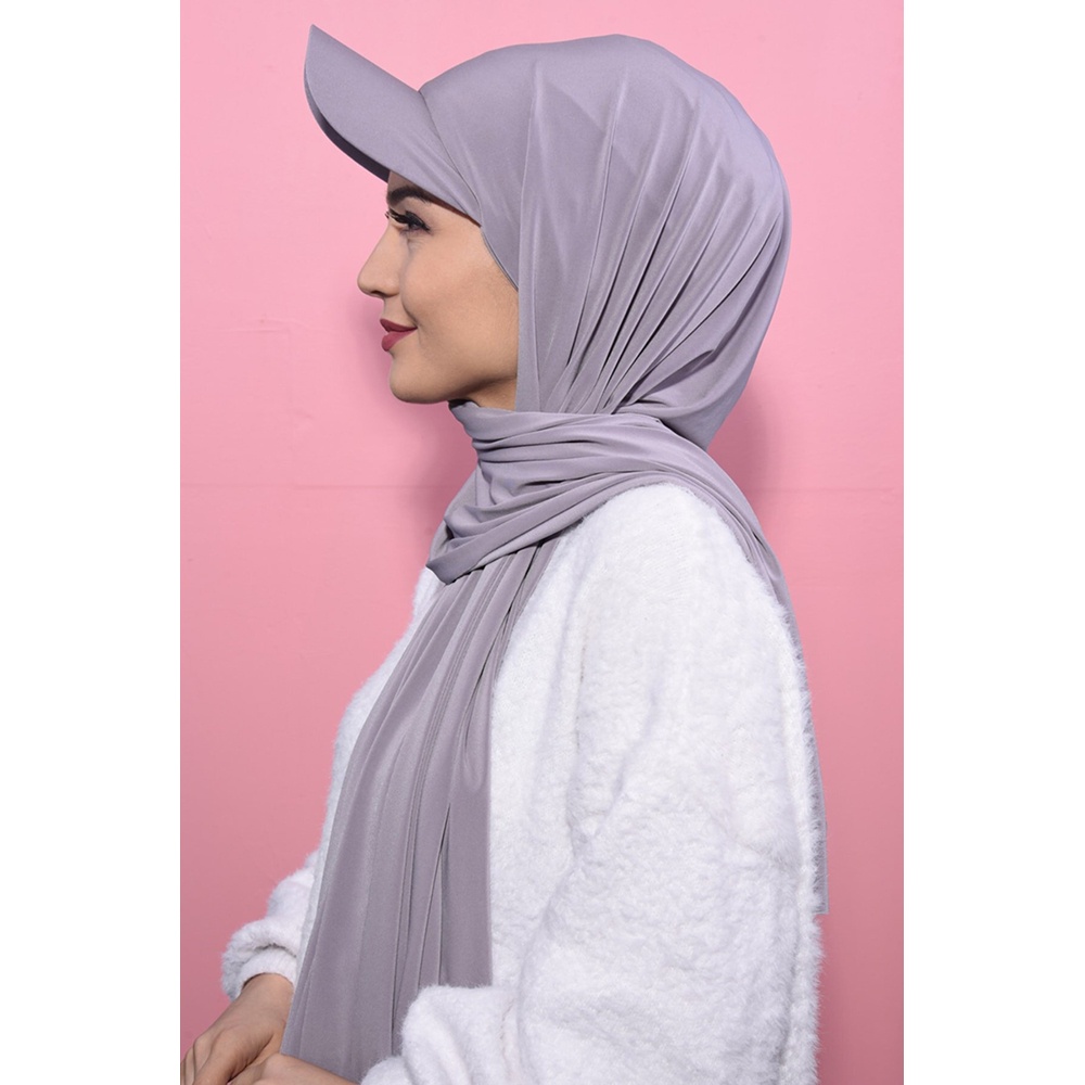 Sports Chiffon Hijab With Base Ball Hat // Baseball Cap Hijab Chiffon ...