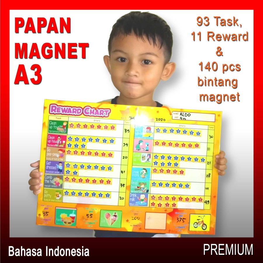 A3 Magnet Reward Chart Educational Toys | Creative Children ...