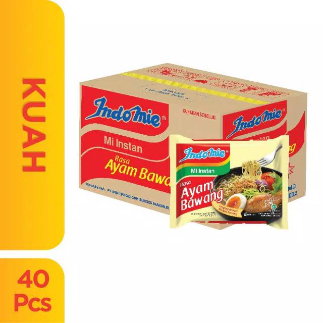 Indomie Chicken Onion Flavor Box (40pcs) | Shopee Singapore
