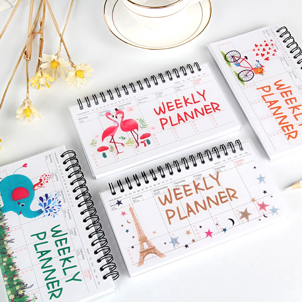 1pcs Weekly Daily Schedule Planner Notebook Coil Flip Book Organizer ...