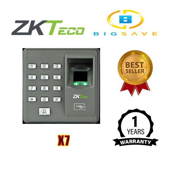 ZKTECO X7 SIMPLE FINGERPRINT ACCESS CONTROL TERMINAL | Shopee Singapore
