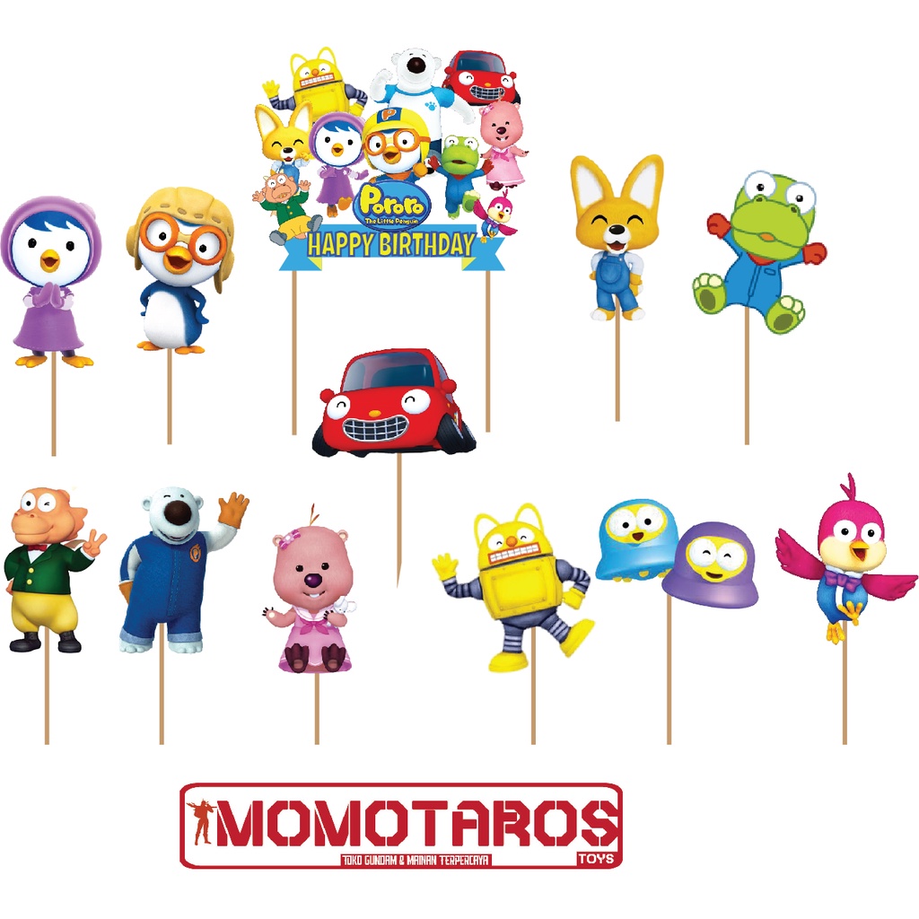 Pororo cake Topper set | Shopee Singapore