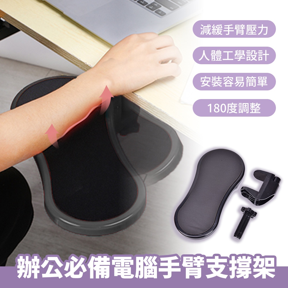 Office Must-Have Computer Arm Support Frame Friction Pad Soft Desk ...