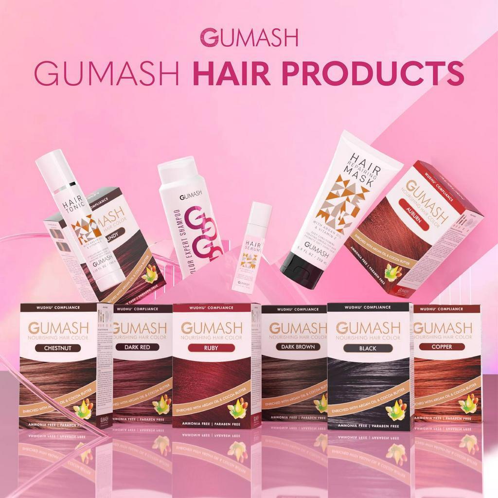 Gumash Hair Color Halal Hair Dye Telap Air Sah solat Hair Color Soft ...