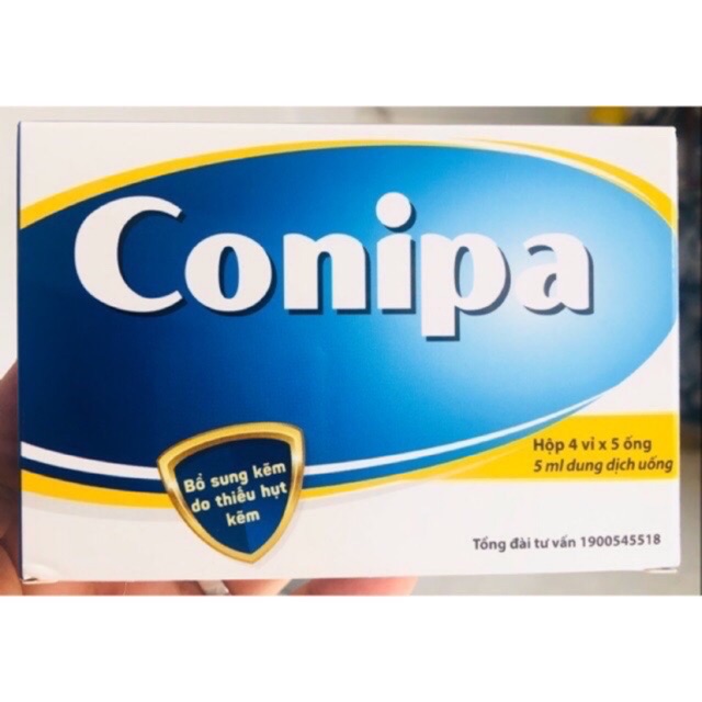Conipa zinc supplement syrup for the body, box of 20 tubes | Shopee ...