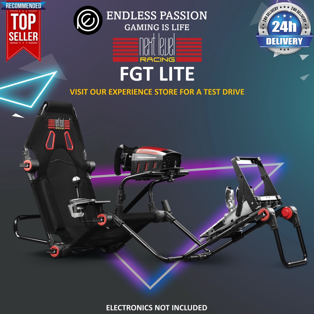 Next Level Racing F-GT Lite Formula and GT Foldable Simulator Cockpit ...