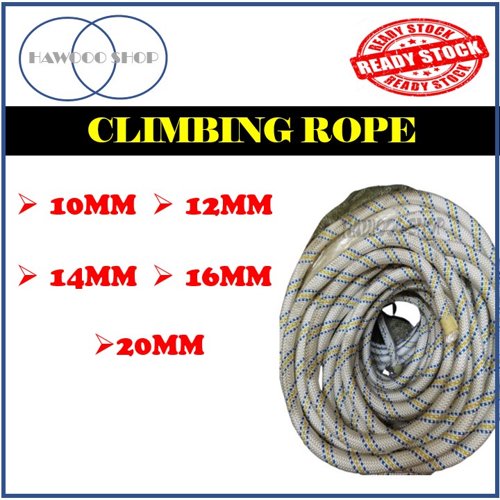 【PRICE PER METER】 Outdoor Climbing Rope / Kernmantle Rope / Static rope ...