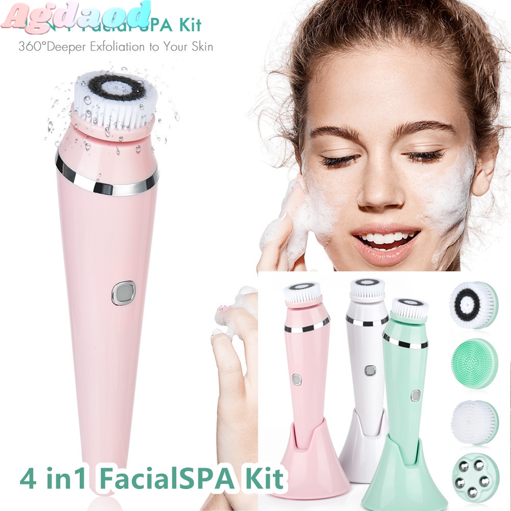 Agdoad 5 in 1 Electric Facial Cleansing Brush Face Cleaning Machine ...