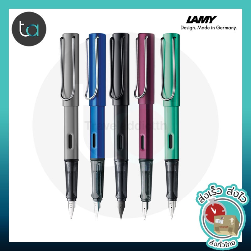 LAMY AL-STAR Fountain Pen Black Handle Graphite Grey Blue Ocean Green ...
