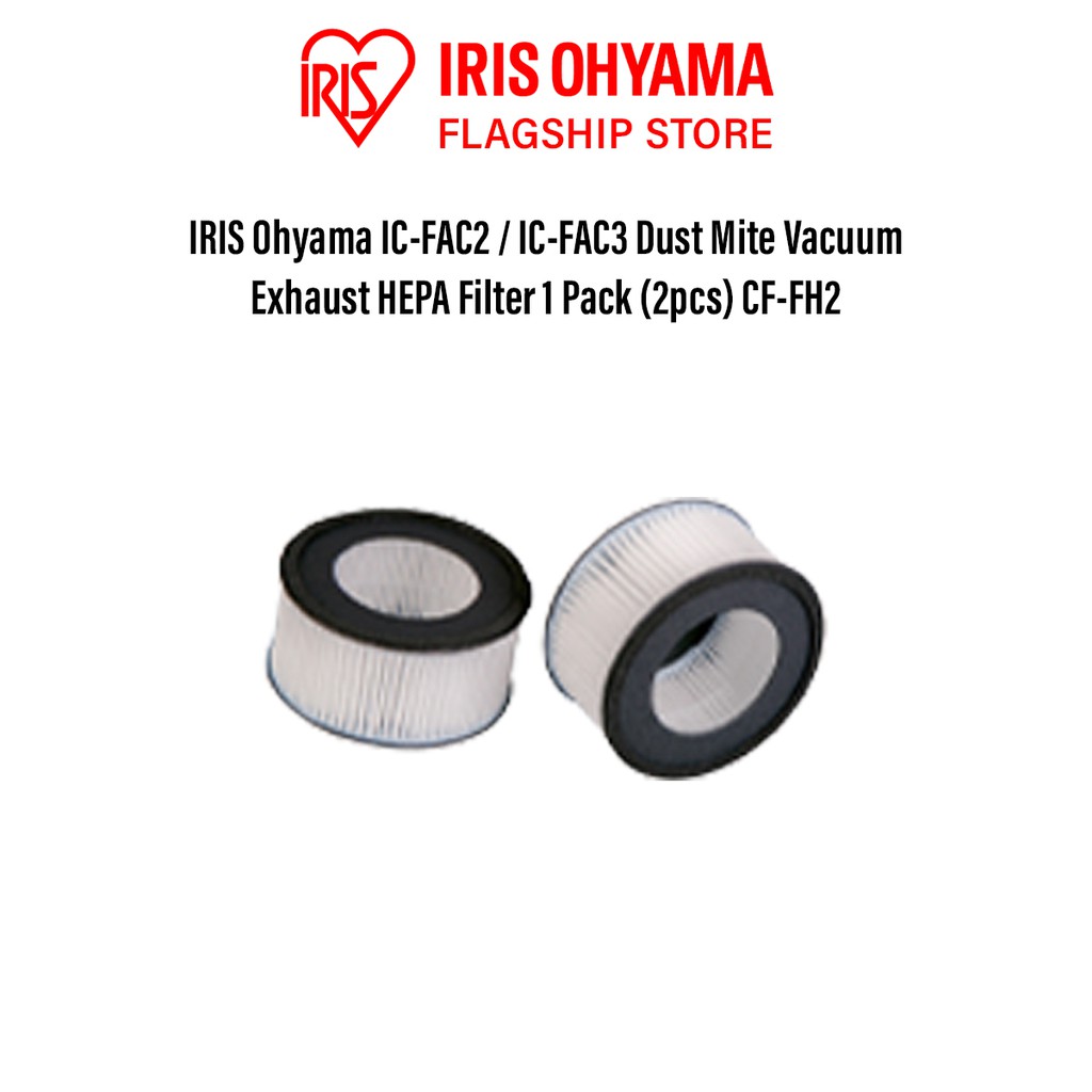 IRIS Ohyama CF-FH2- IC-FAC2 / IC-FAC3 /IC-FAC4 Dust Mite Vacuum Exhaust HEPA Filter 1 Pack (2pcs ...