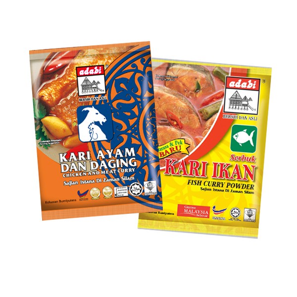 Curry ADABI 24G (FISH / CHICKEN & CHICKEN) | Shopee Singapore